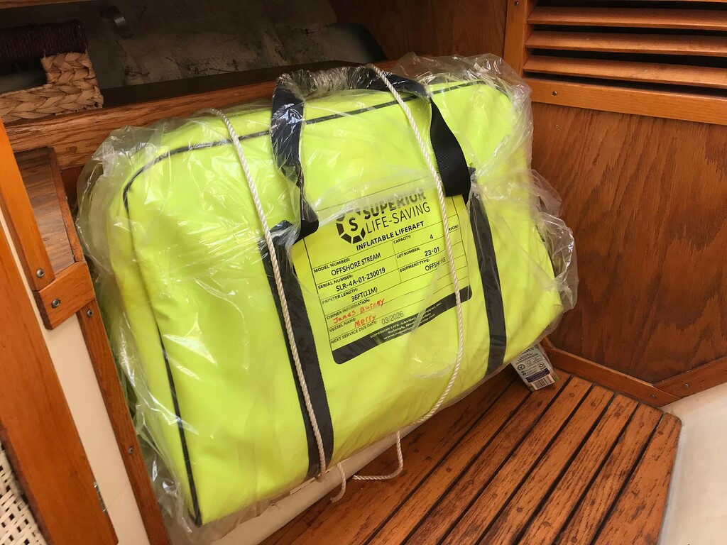 Life rafts and storage - BCC Forum - Sam L Morse Forum